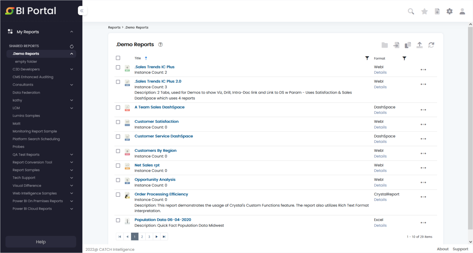 Introducing BI Portal 8.00.00! - CATCH Intelligence